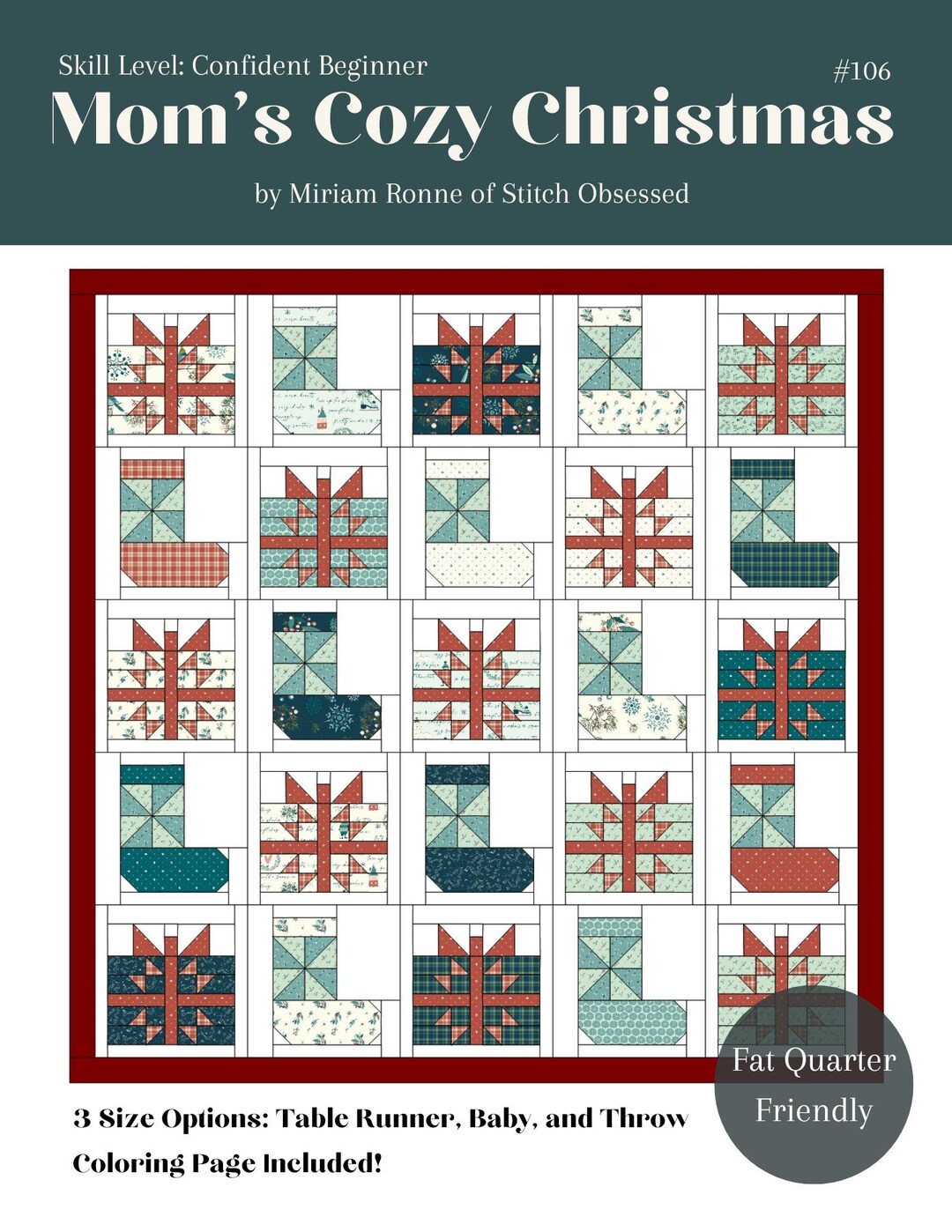 Christmas Quilt Pattern: Gift Box & Stocking Blocks (PDF Pattern) - Etsy