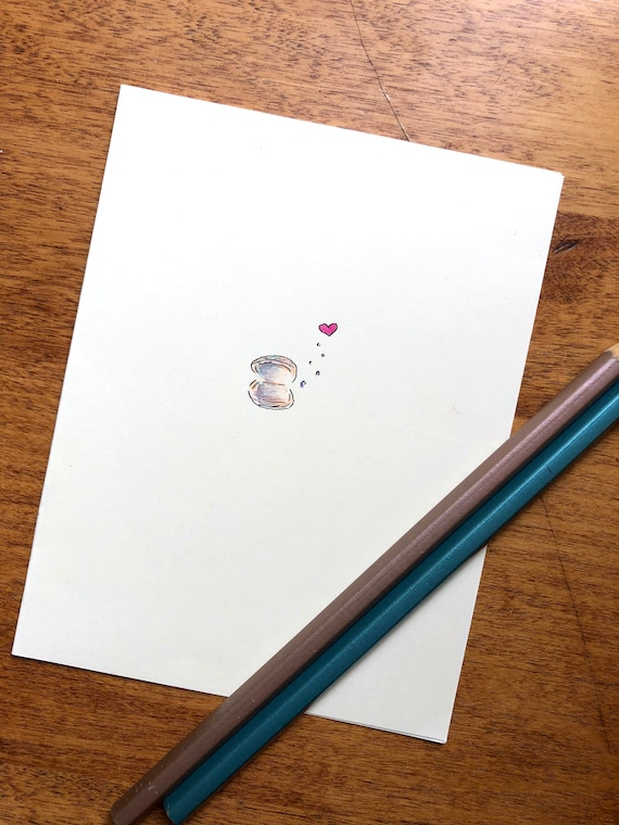 Love Clam Card | Etsy