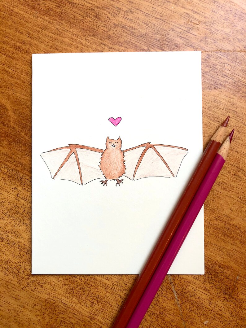 Love Bat Card - Etsy