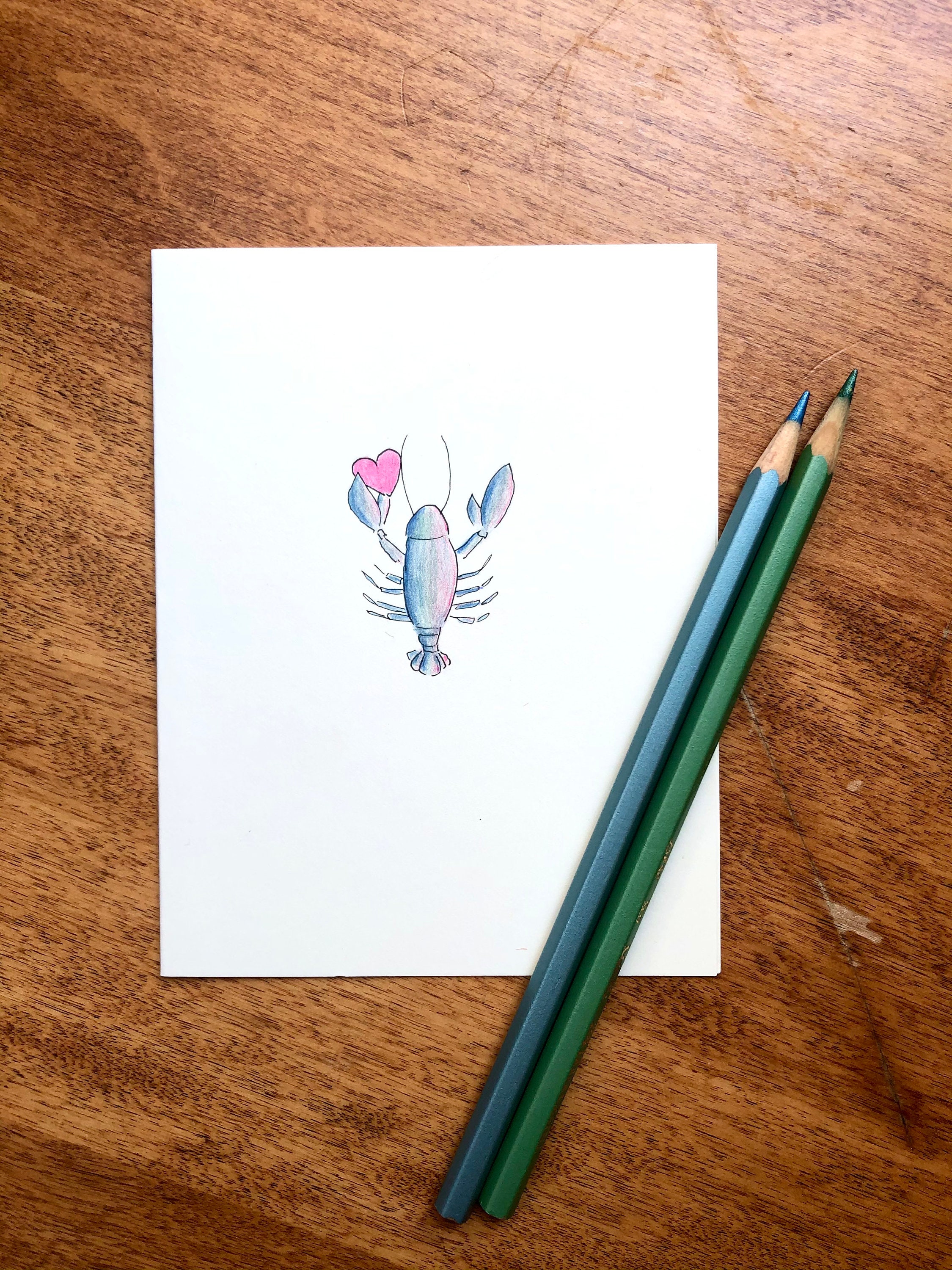 Lobster Love Card - Etsy