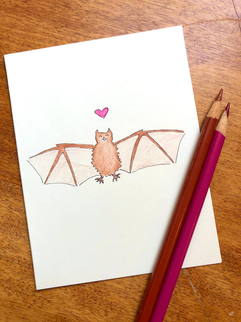 Love Bat Card - Etsy
