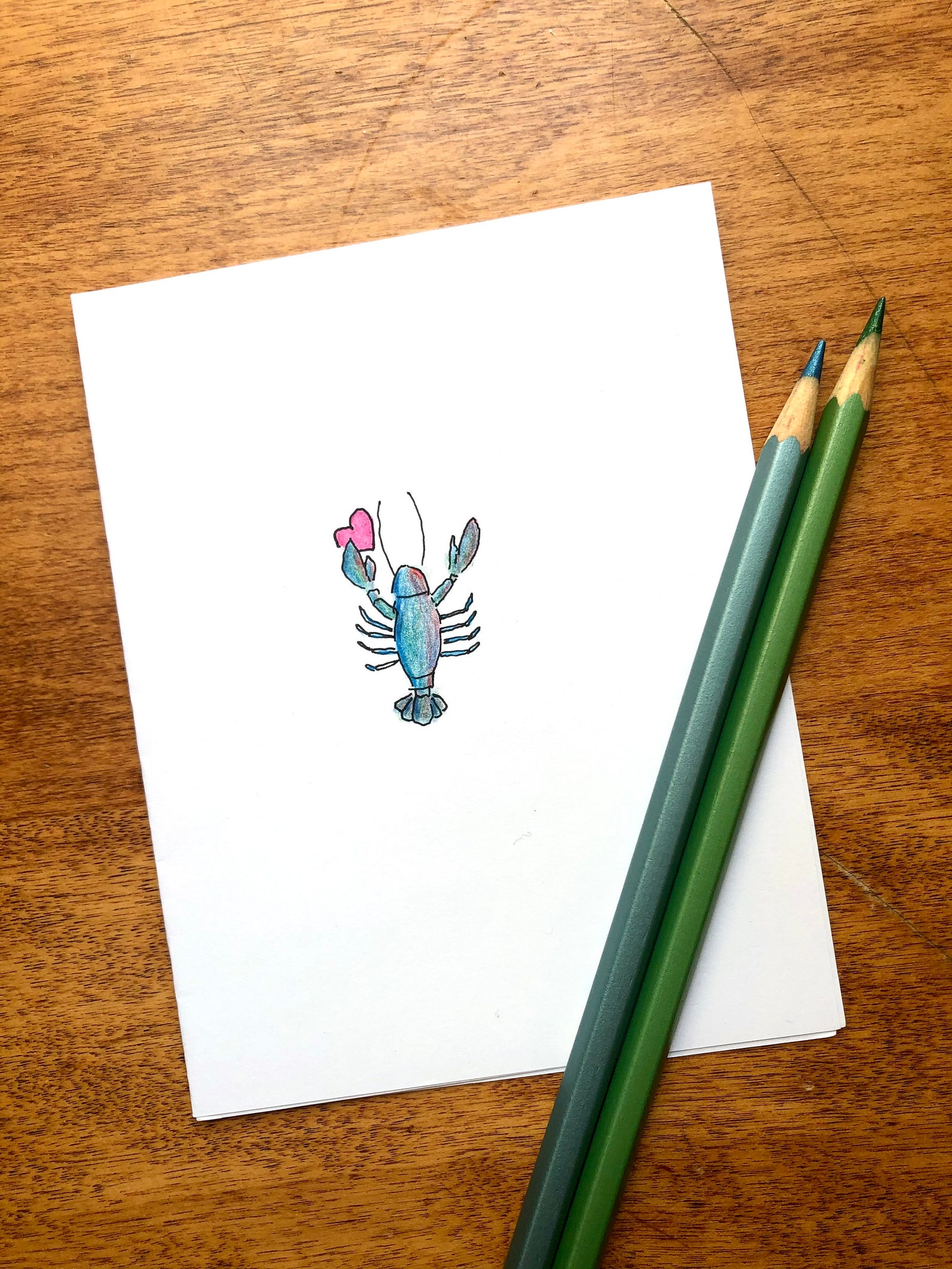 Lobster Love Card - Etsy