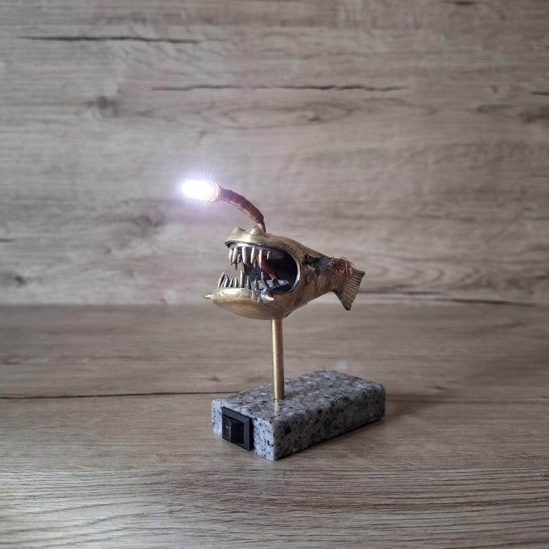 Angler Fish Lamp - Etsy