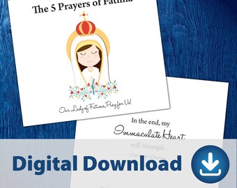 Fatima Prayer Printable - Etsy