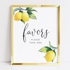 Printable 5"x7" Lemon Table Numbers 1-20, Lemon Table Number Signs, 001 ...
