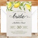 Printable Lemon Drinks Sign Wedding, Bridal Shower Drinks Sign, Wedding ...
