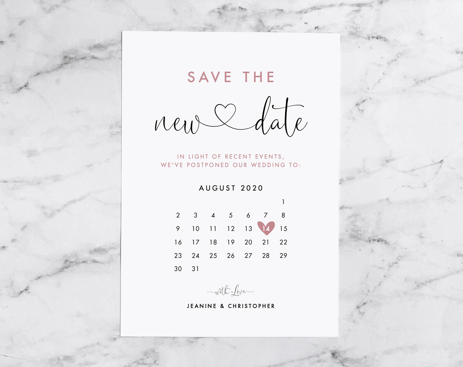 Printable Save the New Date Announcement New Plan Same Vows | Etsy