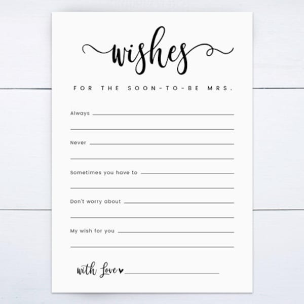 Notes to the Bride - Etsy