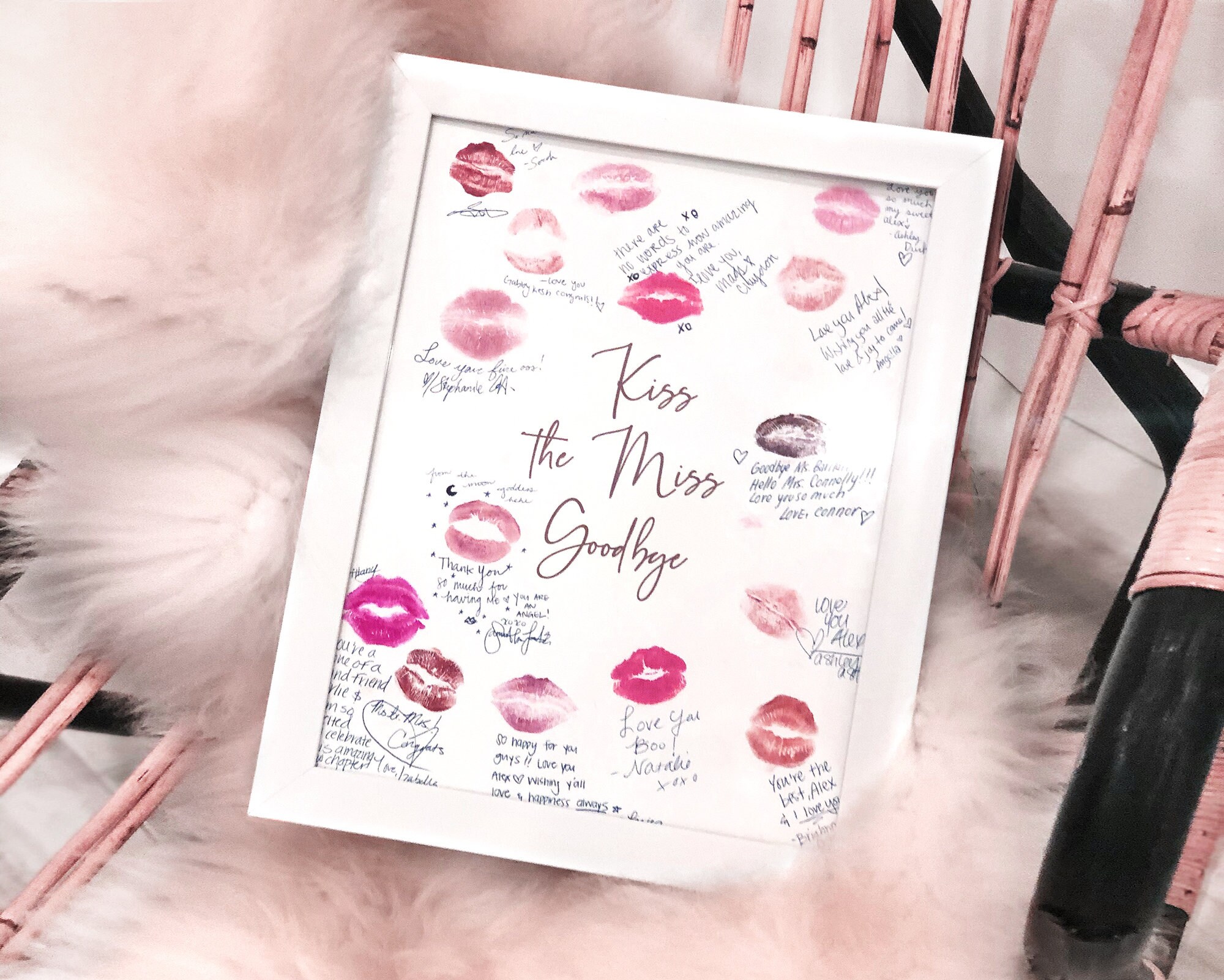 Printable Kiss the Miss Goodbye Sign INSTANT DOWNLOAD - Etsy