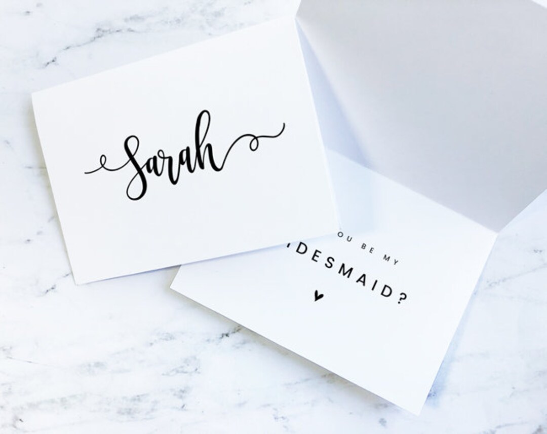 Printable Bridesmaid Proposal Card, Printable Bridesmaid Card ...