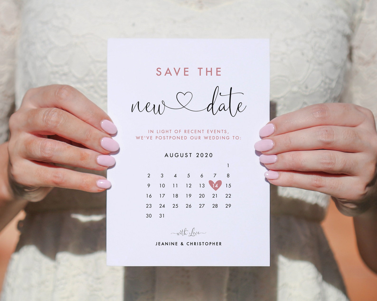 Printable Save the New Date Announcement New Plan Same Vows - Etsy