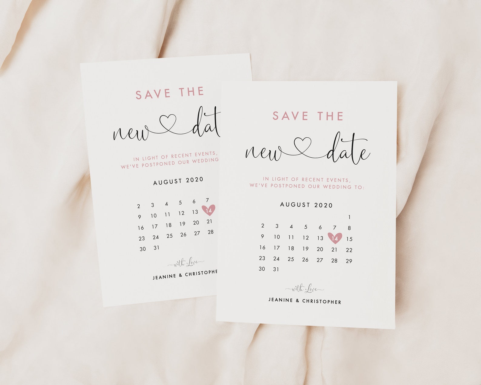 Printable Save the New Date Announcement New Plan Same Vows - Etsy