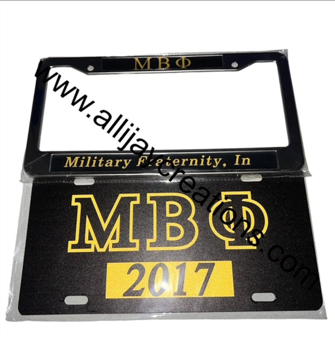 Mu Beta Phi License Plate - Etsy