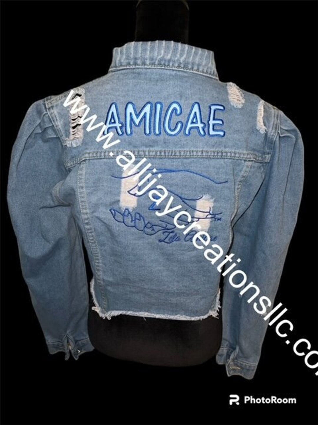 NEW - Amicae Denim Puffer Sleeve Jacket - Etsy