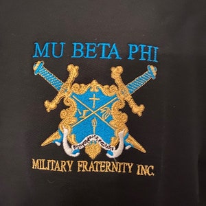 Mu Beta Phi Military Fraternity Black Polo Shirt - Etsy