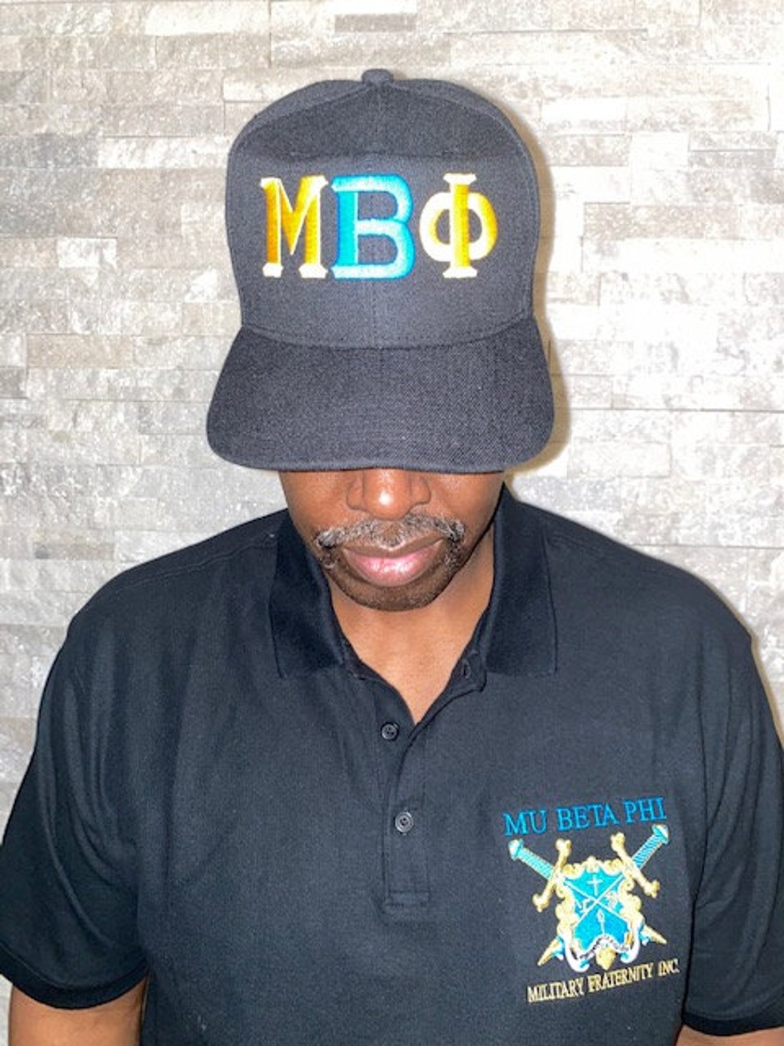 Mu Beta Phi Military Fraternity Black Polo Shirt | Etsy