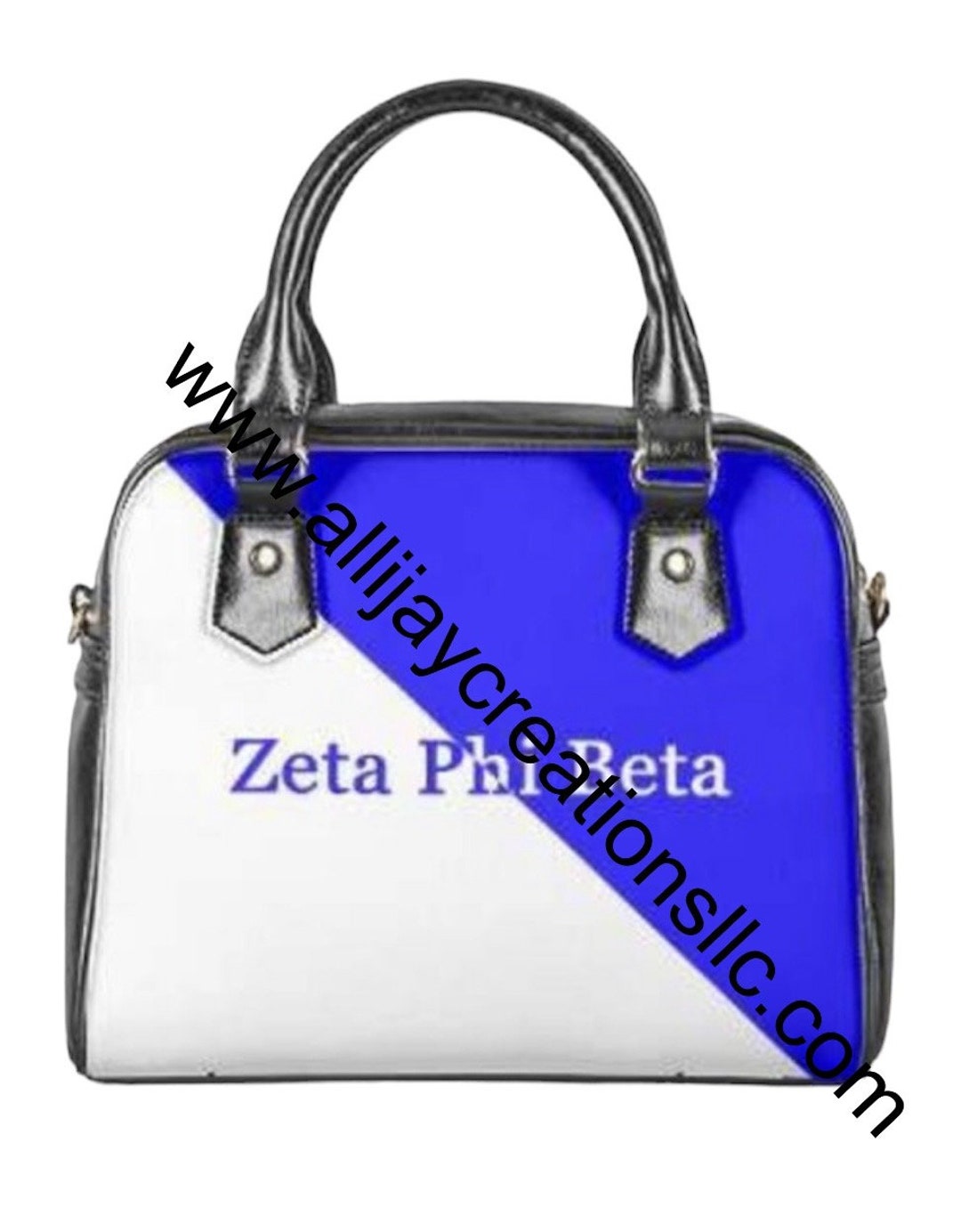Zeta Blue & White Purse - Etsy