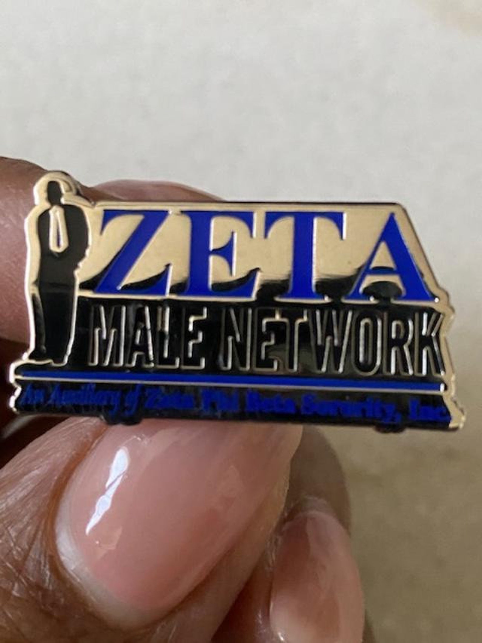 Zeta Male Network Pin | Etsy