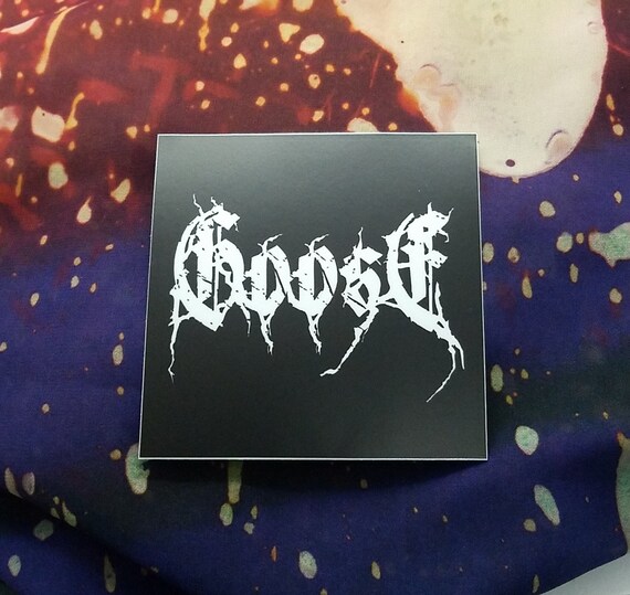 Goose Band Black Metal Sticker LE 25 - Etsy