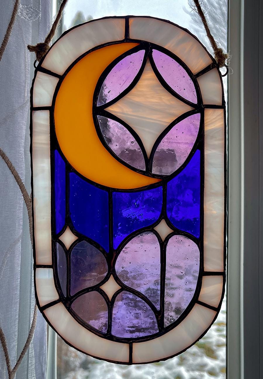 Stained Glass Pattern- "celestial Sky" - Etsy