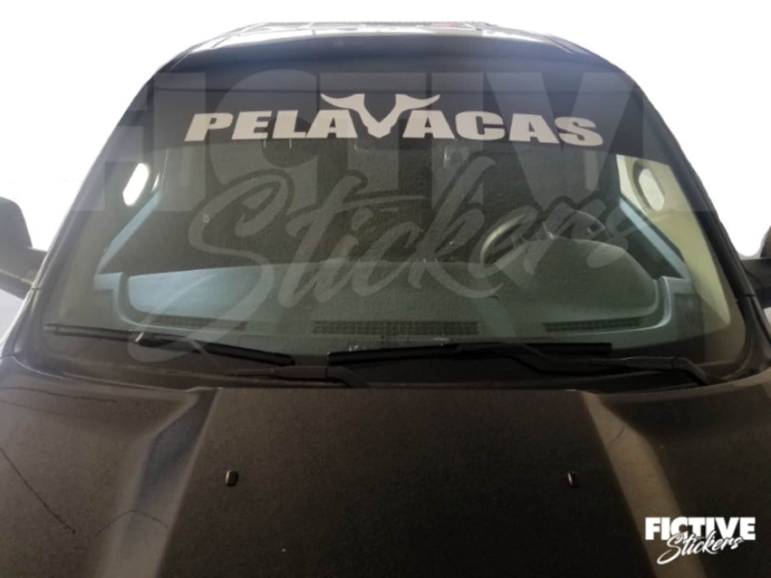 Pelavacas Logo Chalino Sanchez Corridos Sticker 42" Large Windhsield ...