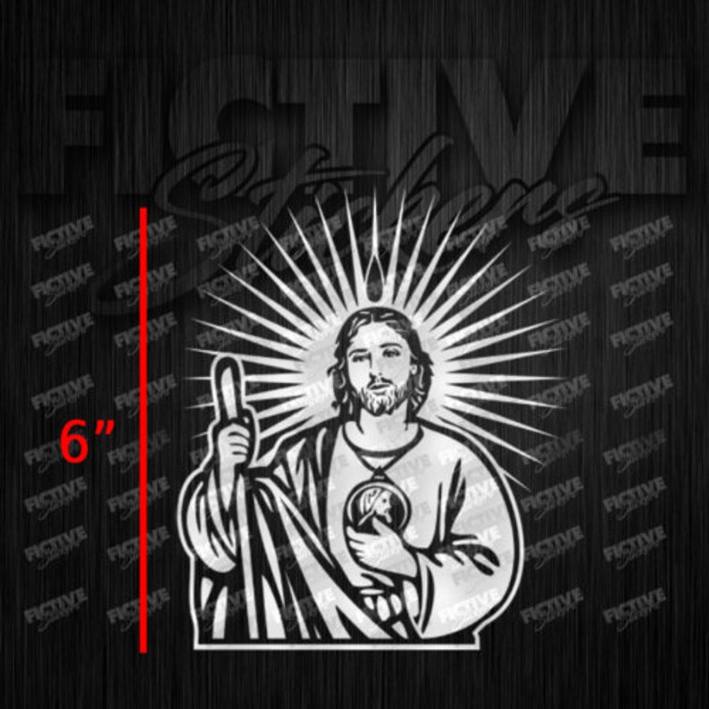 San Judas Tadeo Santo Sticker Decal Calcomania 6 Etsy