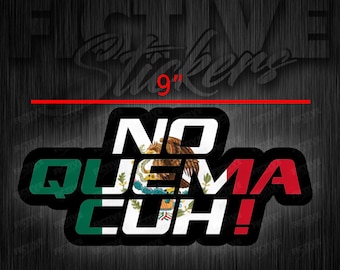 No Quema Decal Sticker - Etsy