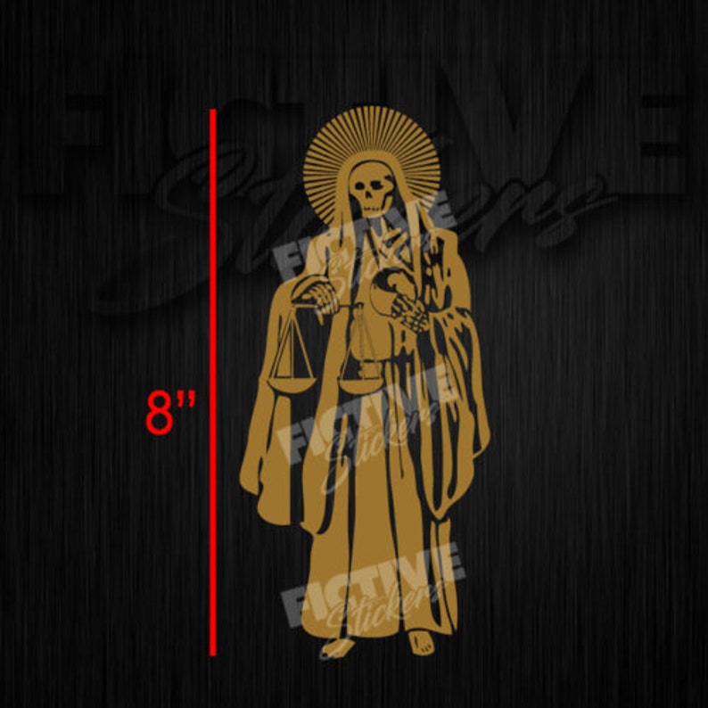 Santa Muerte / Holy Death 8 Sticker Decal | Etsy