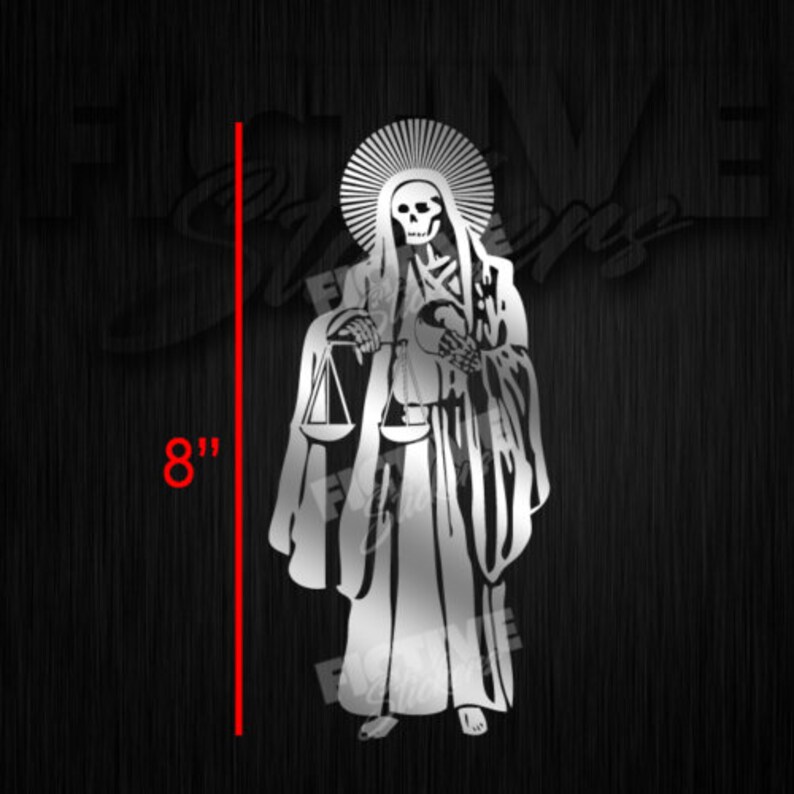 Santa Muerte / Holy Death 8 Sticker Decal | Etsy