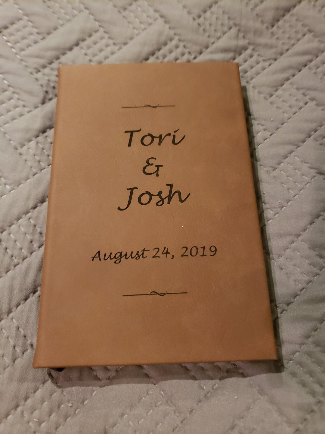 8x5 Personalized Journal Notebook, Lined Journal, Wedding Notebook ...