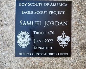 Eagle Scout Name Plate - Etsy