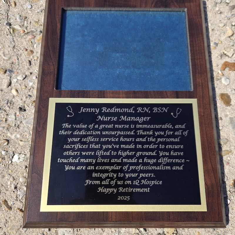 Custom Thank You Plaques - Etsy