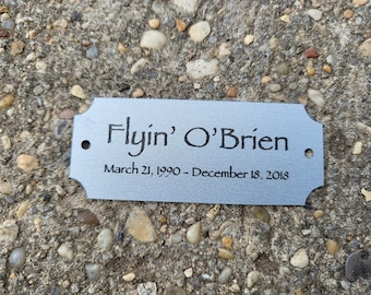 1x4 Custom Engraved Square Corner Black Brass Plate Picture - Etsy