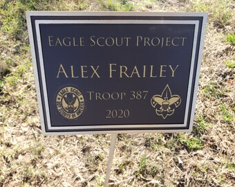 Eagle Scout Project Plaque - Etsy