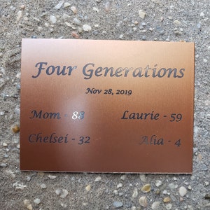 4x4" Personalized Name Plate, Name Plaque, Trophy Plate - Etsy