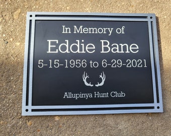 Memorial Bench Plaque | Etsy