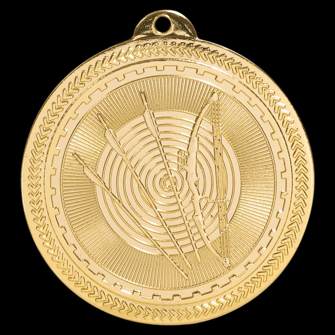 Personalized 2 Archery Medals With Neck Ribbon, Kids Medals, Olympic ...