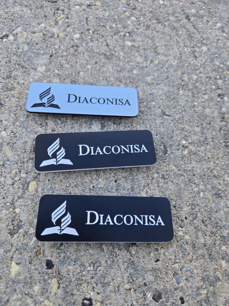 Custom Church Staff Name Tags, Engraved Ministry & Usher Badges - Etsy