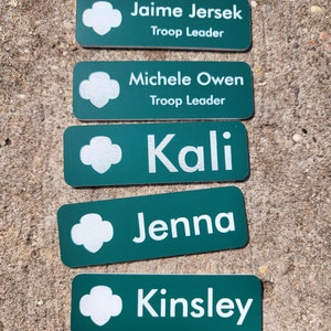 Girl Scout Name Tags Girl Scout Vest Name Badges W/ Magnet ID Tags ...