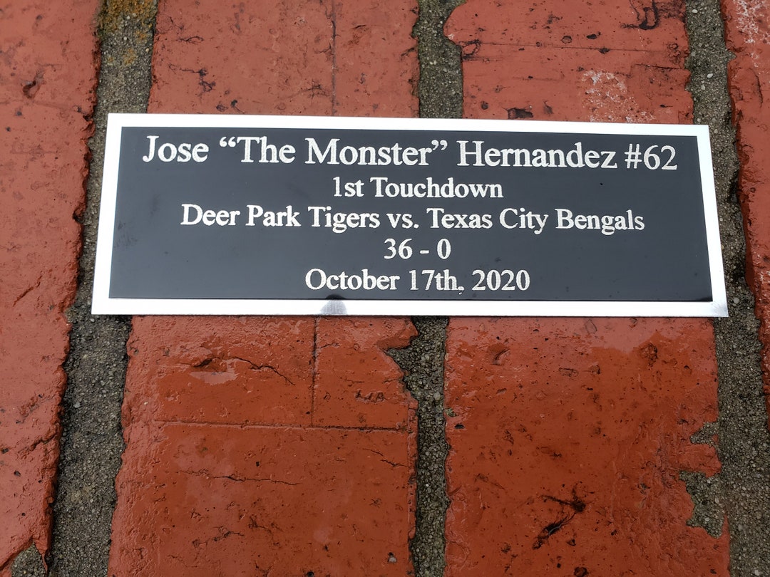 Personalized Name Plate With Back Plate, Name Plaque, Award Plate - Etsy