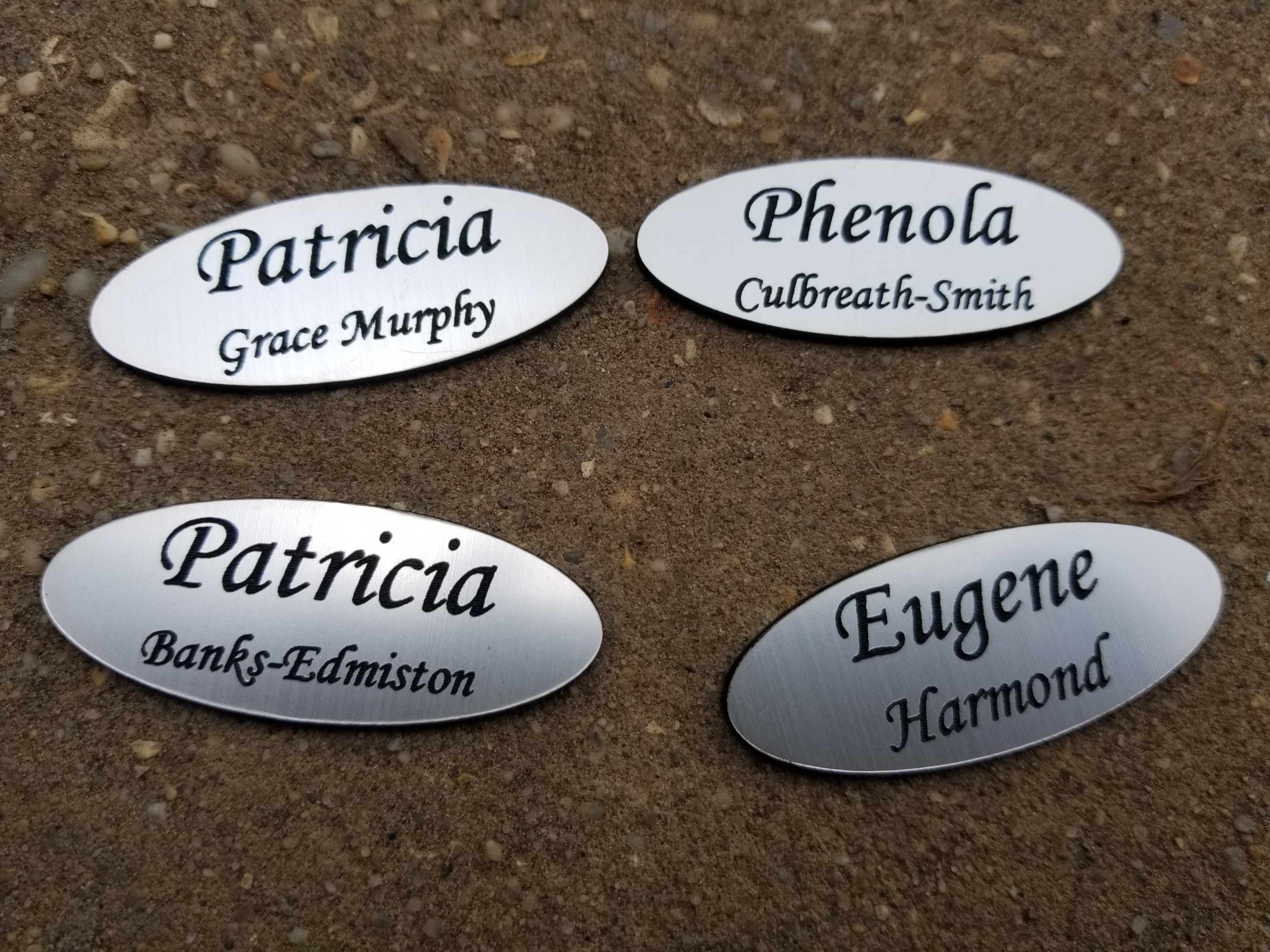 Personalized Engraved Wedding Plastic Name Tags Name Badges - Etsy