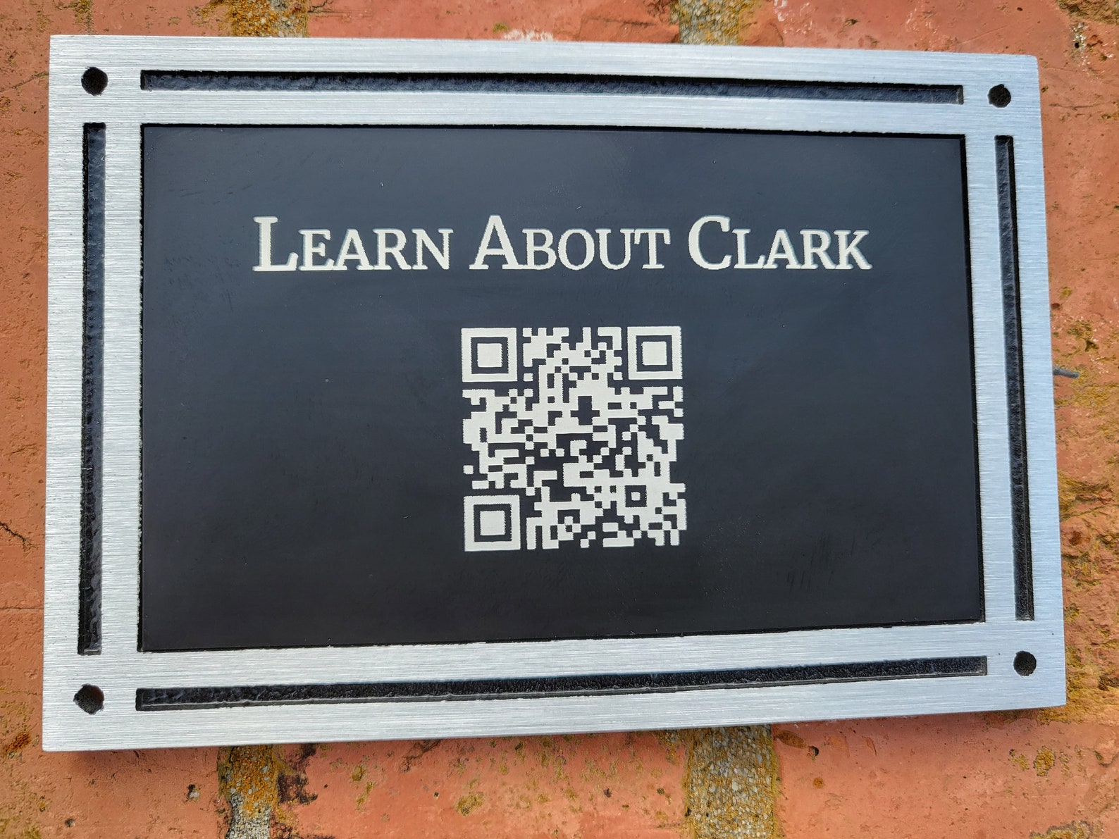 Black Outdoor QR Code Sign Barcode Plaque QR Code Plaque - Etsy