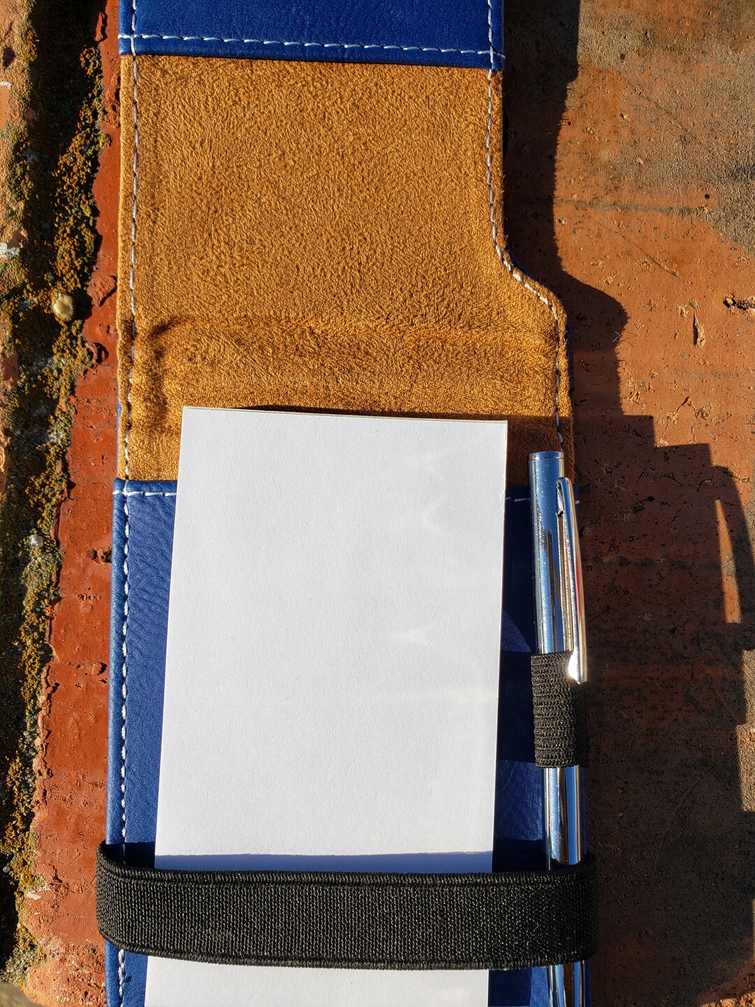 Mini Faux Leather Notepad Journal With Pen: Pocket Portfolio - Etsy