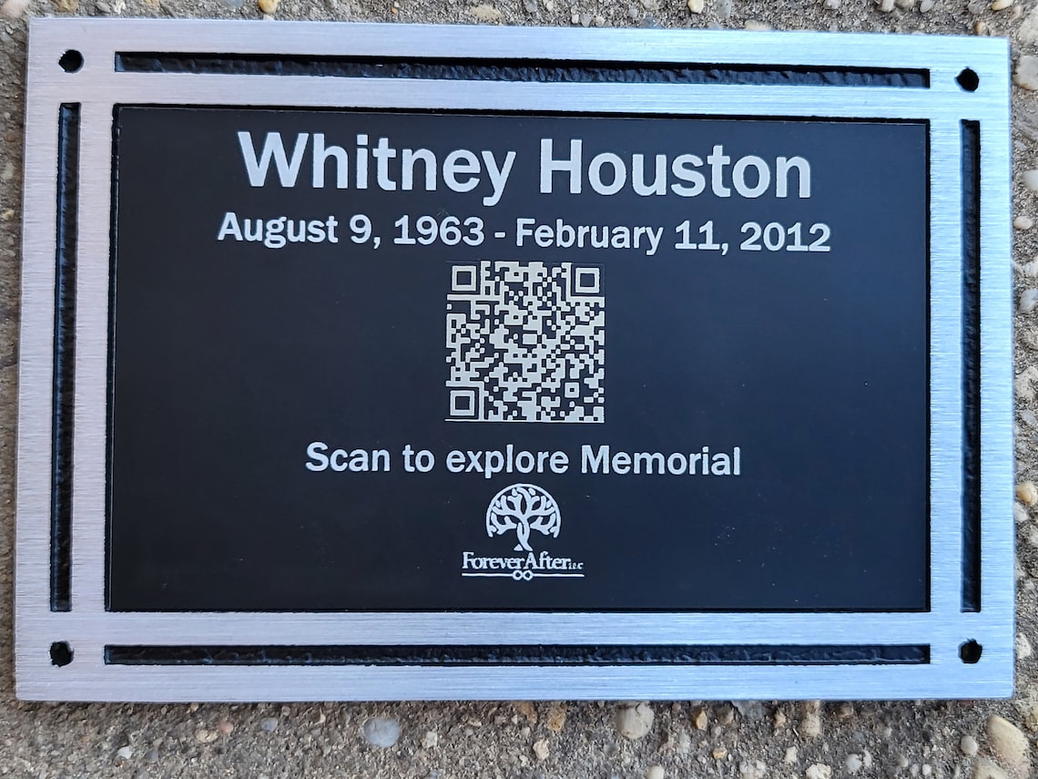 Black Outdoor QR Code Sign Barcode Plaque QR Code Plaque - Etsy