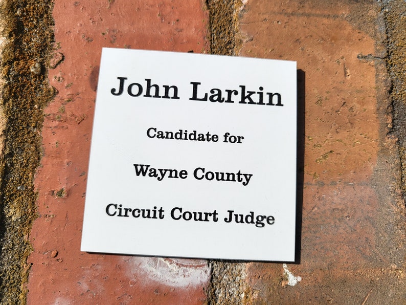 Custom Plastic Name Plate - Personalized Office Door Sign - Adhesive ...