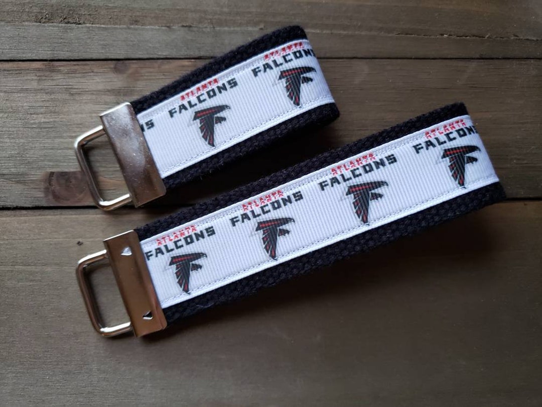 Atlanta Falcons Keychain / Wristlet / Ribbon Keychain / Ribbon Keyfob ...