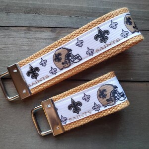 New Orleans Saints Keychain / Ribbon Keychain / Ribbon Keyfob / Teacher ...