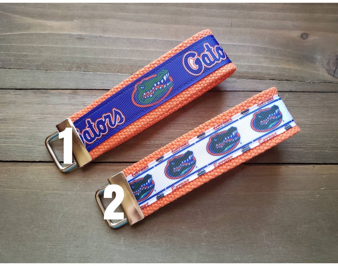 Florida Gators Keychain / Wristlet / Ribbon Keychain / Ribbon Keyfob ...