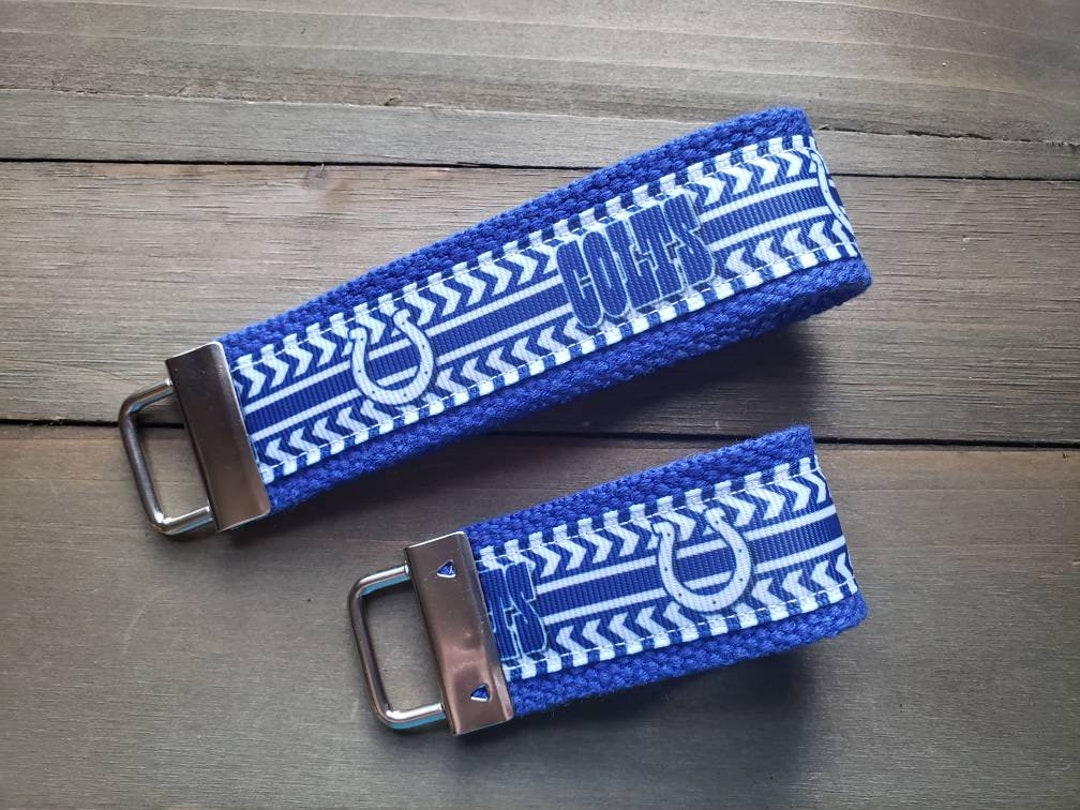 Indianapolis Colts Keychain / Ribbon Keychain / Ribbon Keyfob / Teacher ...
