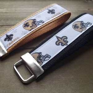 New Orleans Saints Keychain / Ribbon Keychain / Ribbon Keyfob / Teacher ...